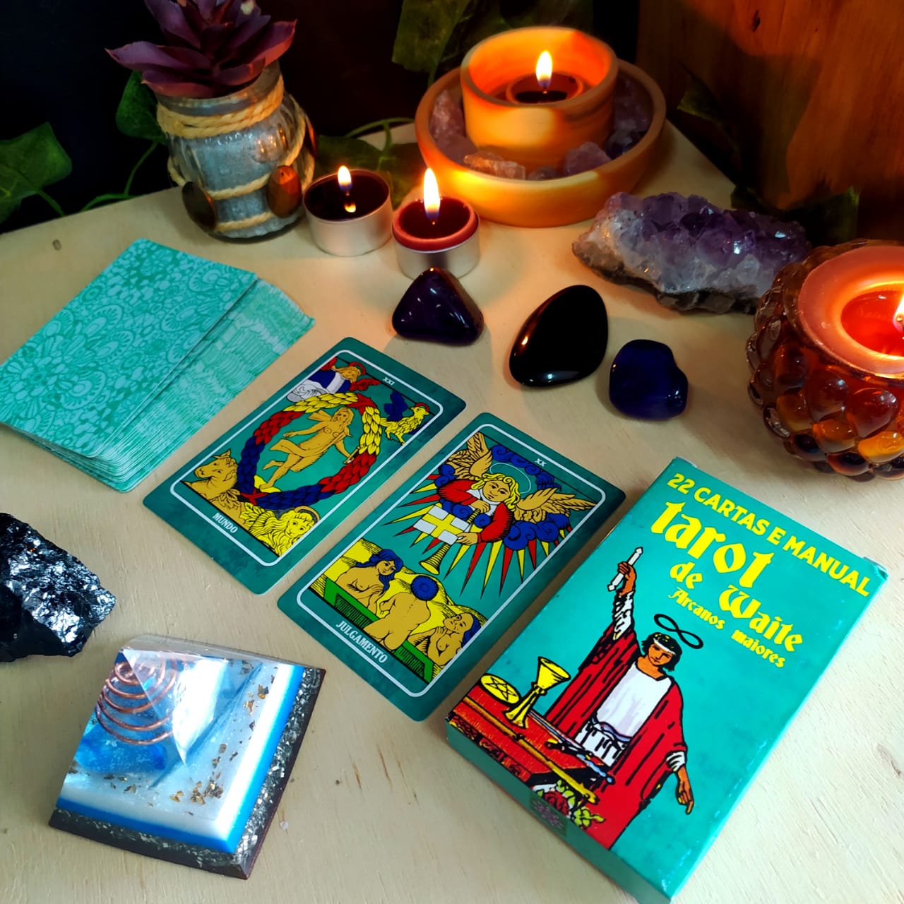 TAROT DE WAITE COM 22 CARTAS E LIVRETO EXPLICATIVO – Casa Fé