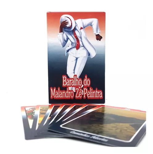 BARALHO DO MALANDRO ZÉ PELINTRA 36 CARTAS E MANUAL EXPLICATIVO – Casa Fé